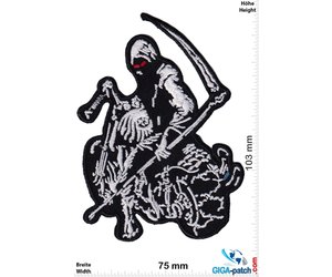 Sensenmann - Grim Reaper - Chopper- Patch - Back Patches" - Patch Keychains Stickers - giga ...