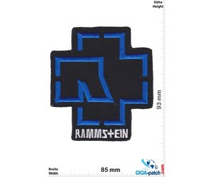 Rammstein - Rammstein - blue- Patch - Back Patches" - Patch Keychains ...