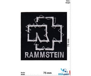 Rammstein - Rammstein - silver - Patch - Back Patches" - Patch ...