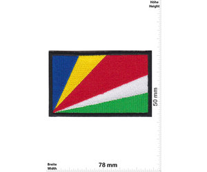 Seychellen - Seychelles - Flag- Parche - parche posterior" - Patch ...