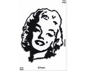 Marilyn Monroe - Patches -Back-patch - Patch Sleutelhangers Stickers ...