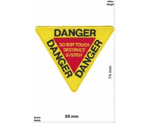 Danger - Parche - parche posterior - Patch Llaveros Pegatinas - giga ...