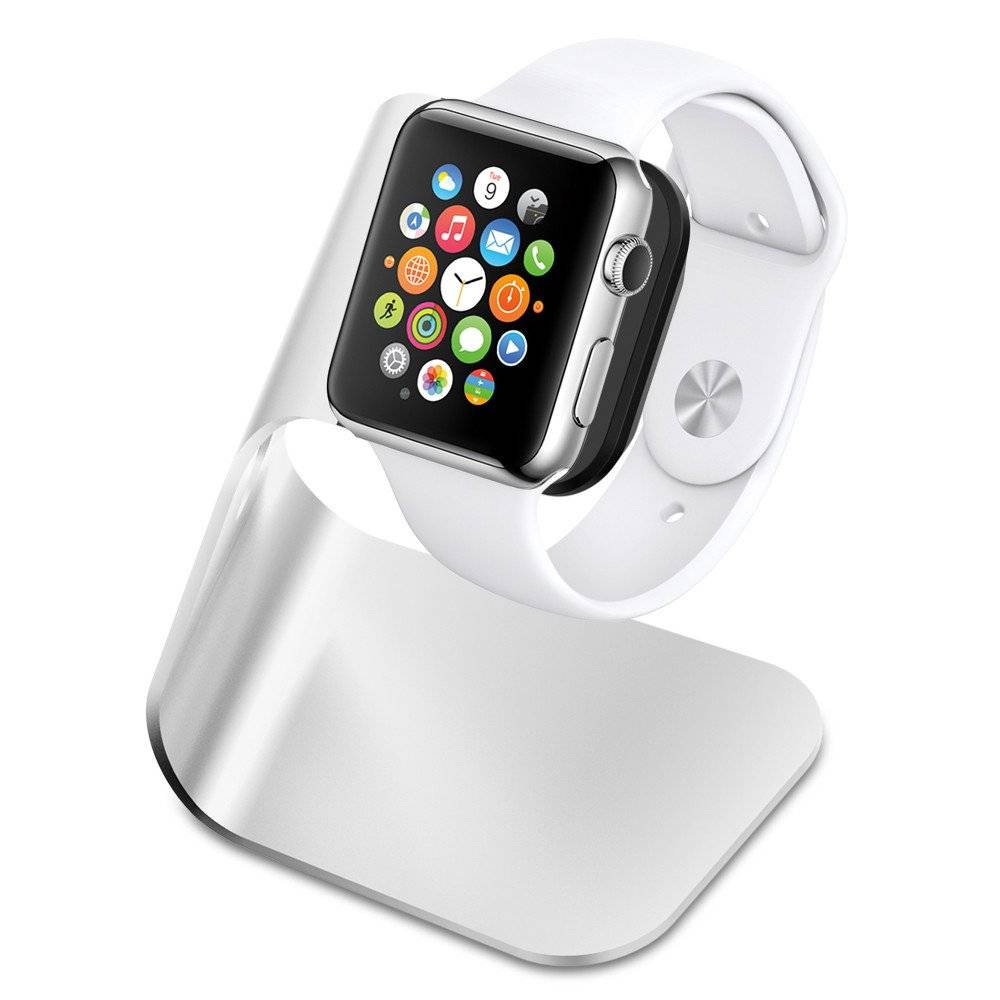 Spigen Watch Stand S330 - Silver metallic - Allspotson.com