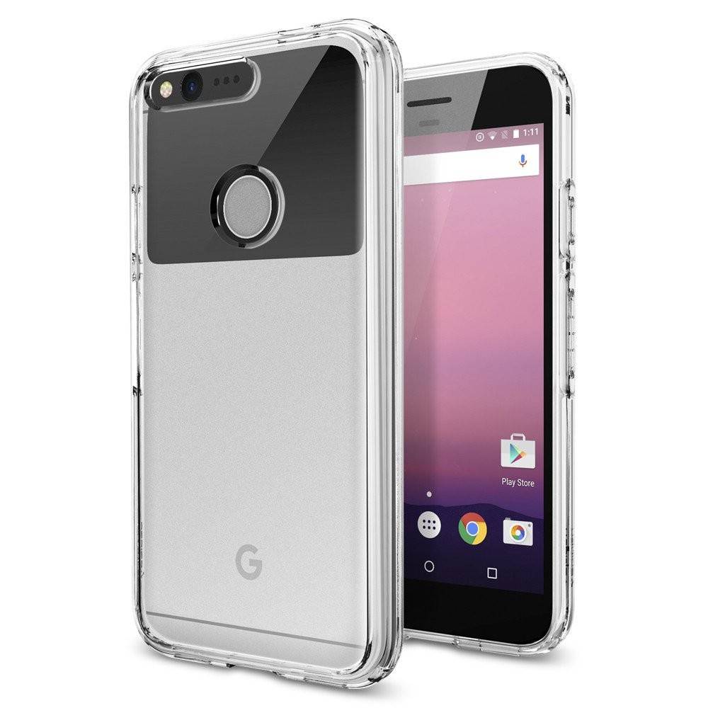 Spigen Google Pixel Hybrid Case - Crystal clear - Allspotson.com