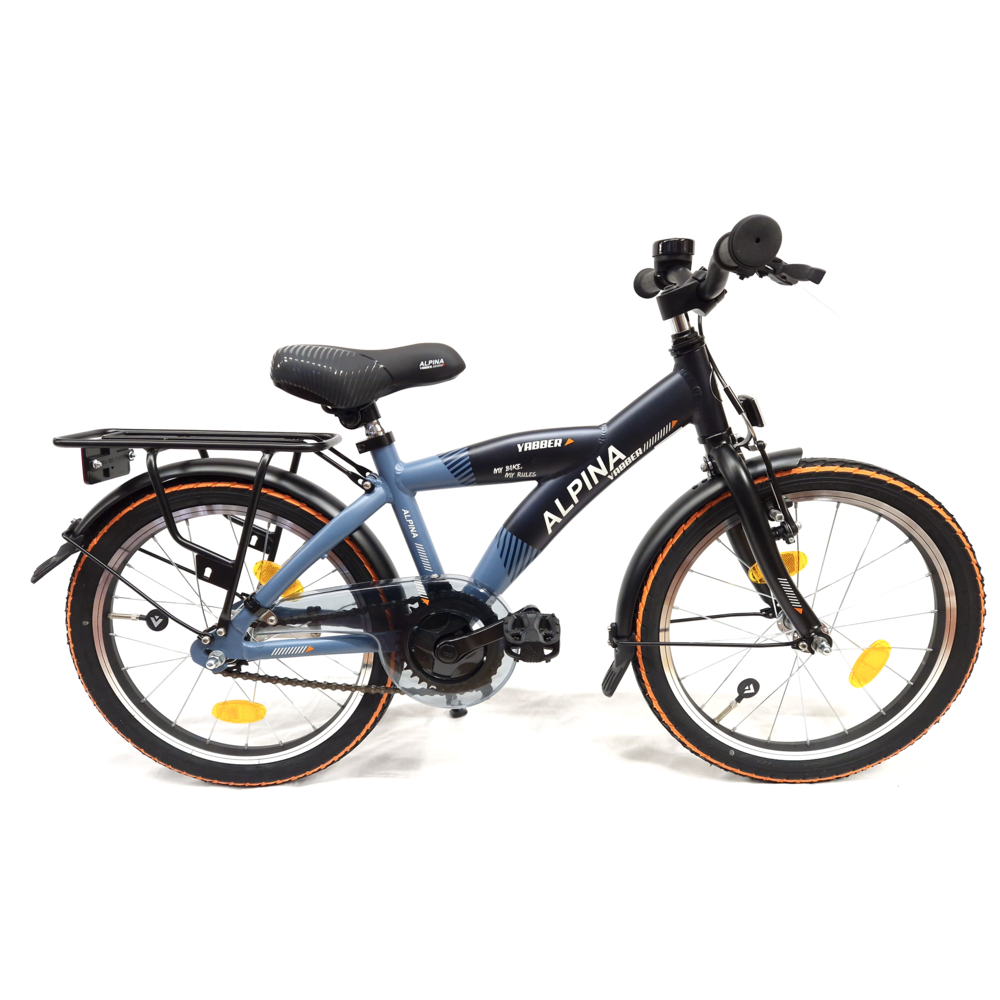 Yabber jongensfiets 16" Stone Blue - Navy Blue 4+ - Kinderfietsshop.nl