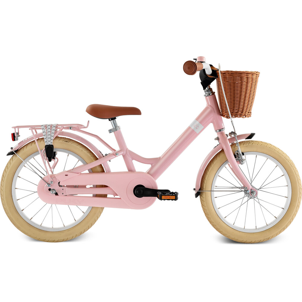 Puky 16" YOUKE aluminium Classic retro pink 4+ - Kinderfietsshop.nl