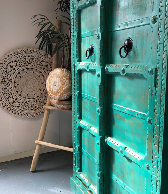 Turquoise bohemian kast - Merel in Wonderland