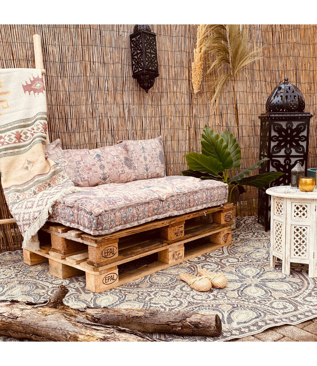 kelim design pallet kussens rug + zit kussen - Merel in Wonderland