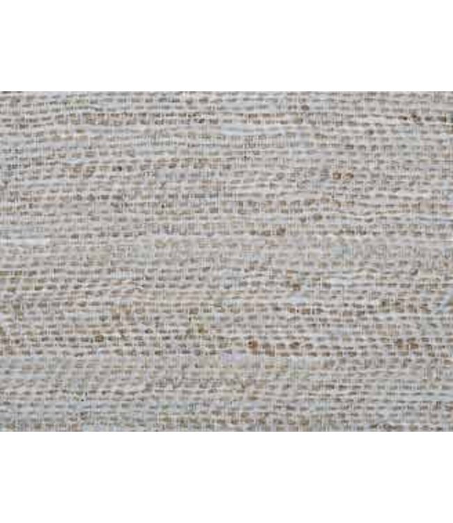 Tapijt wit jute en leer 160 x 230 cm - Merel in Wonderland