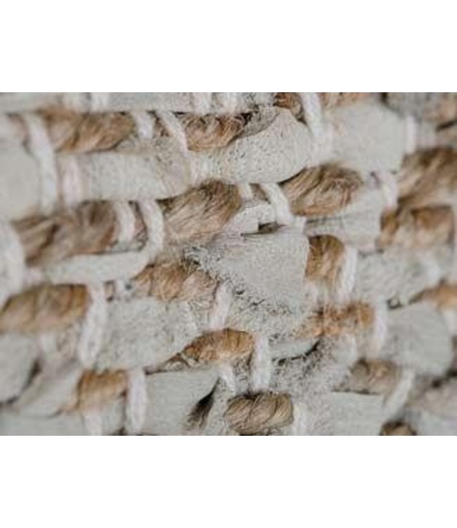 tapijt beige jute en leer 160 x 230 cm - Merel in Wonderland