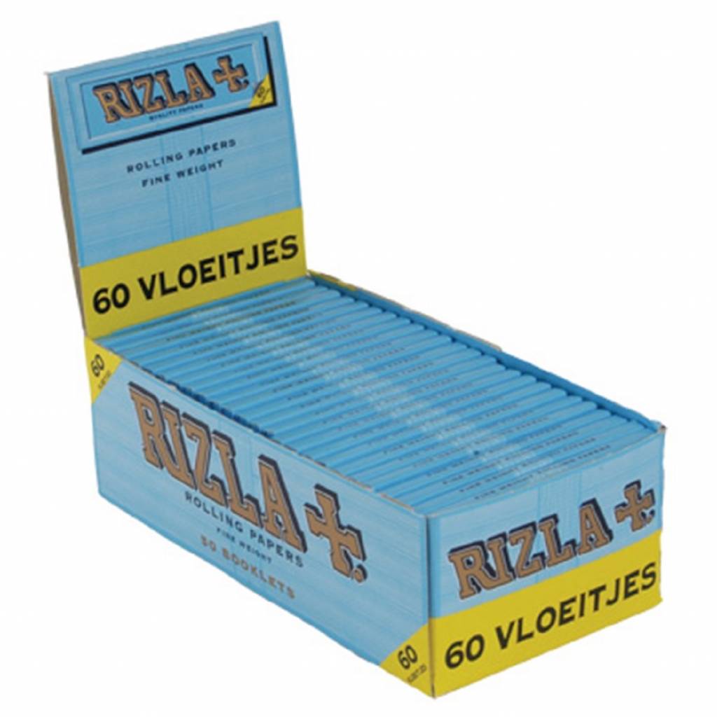 Rizla Vloei Blauw Box - Haddocks Lightershop