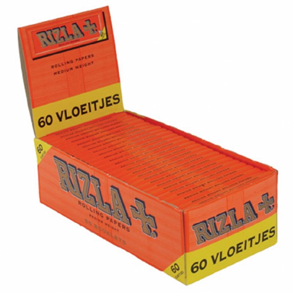 Rizla Vloei Oranje Box - Haddocks Lightershop