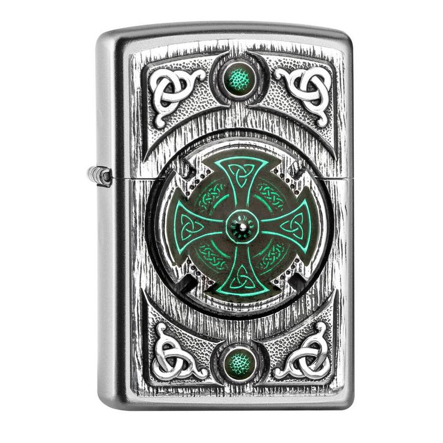 Lighter Zippo Celtic Green Cross - Haddocks Lightershop