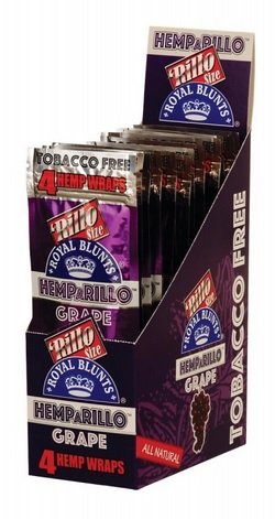 Display Hemparillo Hemp Wraps Grape - Haddocks Lightershop