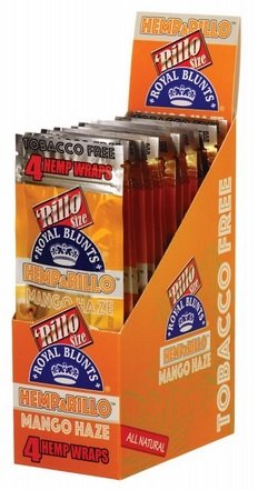 Display Hemparillo Hemp Wraps Mango Haze - Haddocks Lightershop