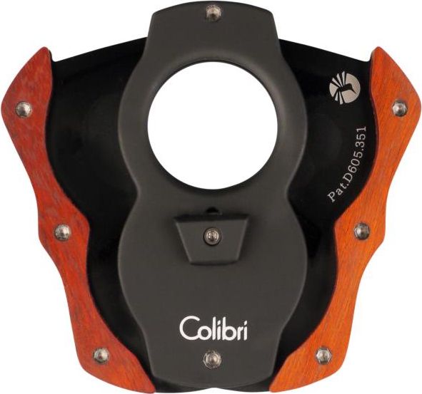 Cigar Cutter Colibri Cut Black and Red Wood - Haddocks Lightershop