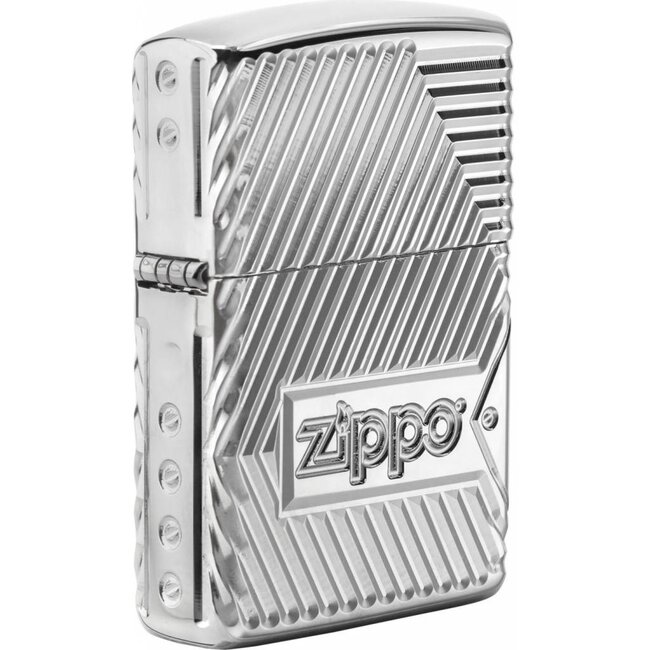 Lighter Zippo Armor Case 8 Sides Carved - Haddocks Lightershop