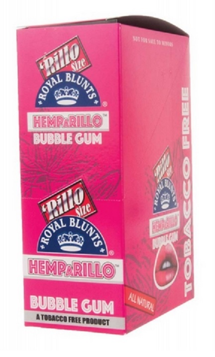 Display Hemparillo Hemp Wraps Bubblegum - Haddocks Lightershop