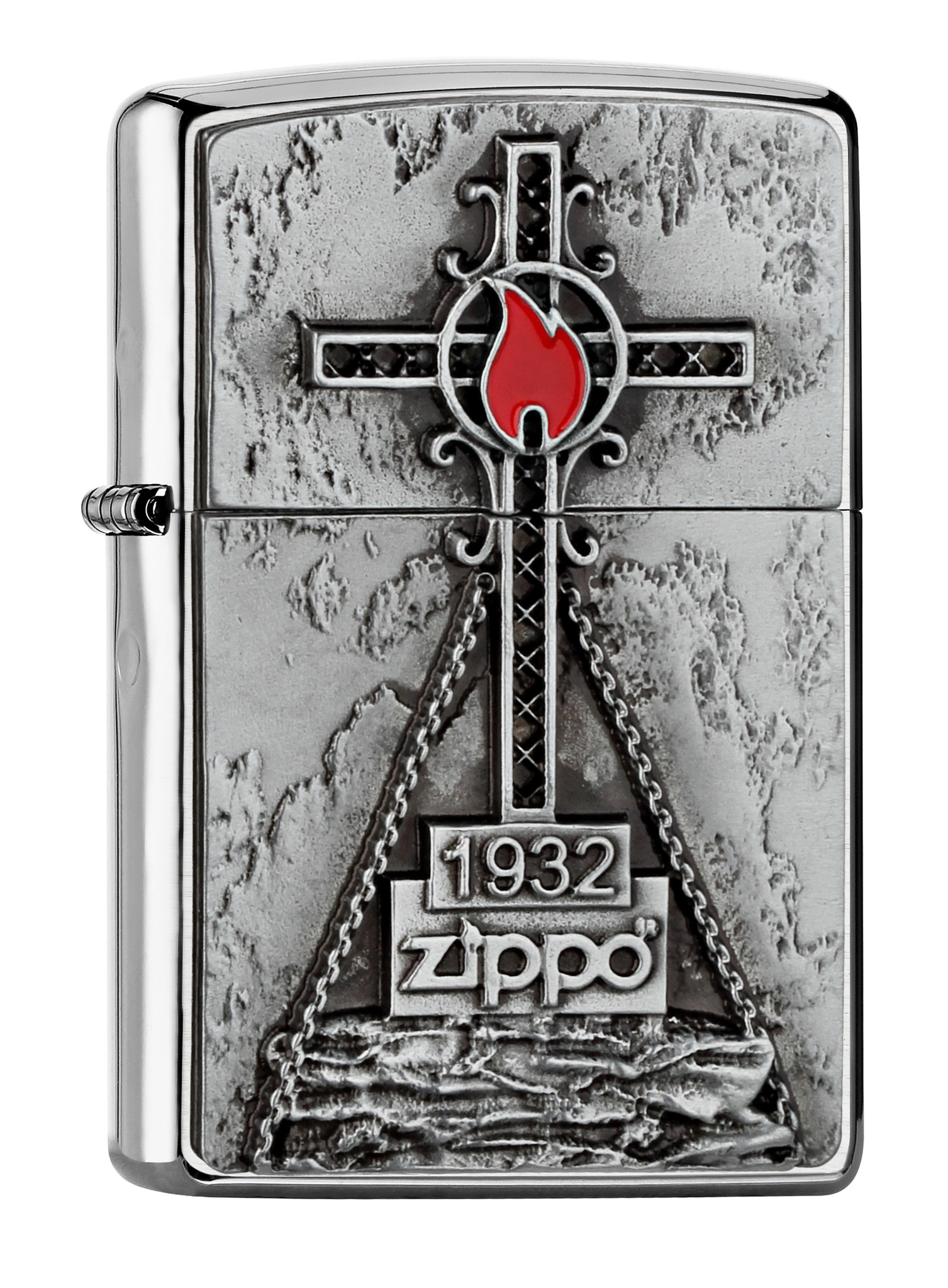 Lighter Zippo Peak Cross Emblem - Haddocks Lightershop