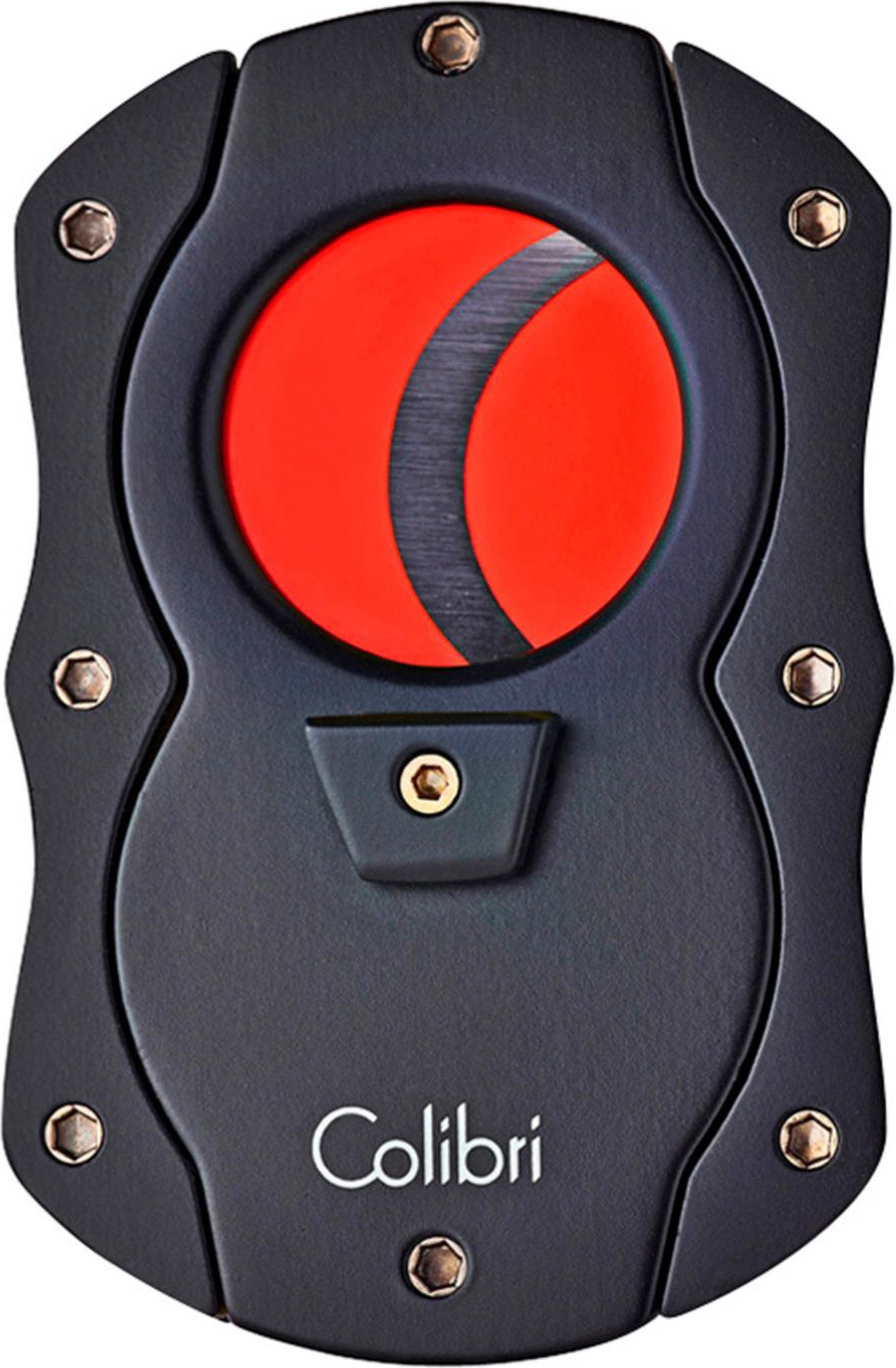 Cigar Cutter Colibri Cut Black with Red Blades - Haddocks Lightershop