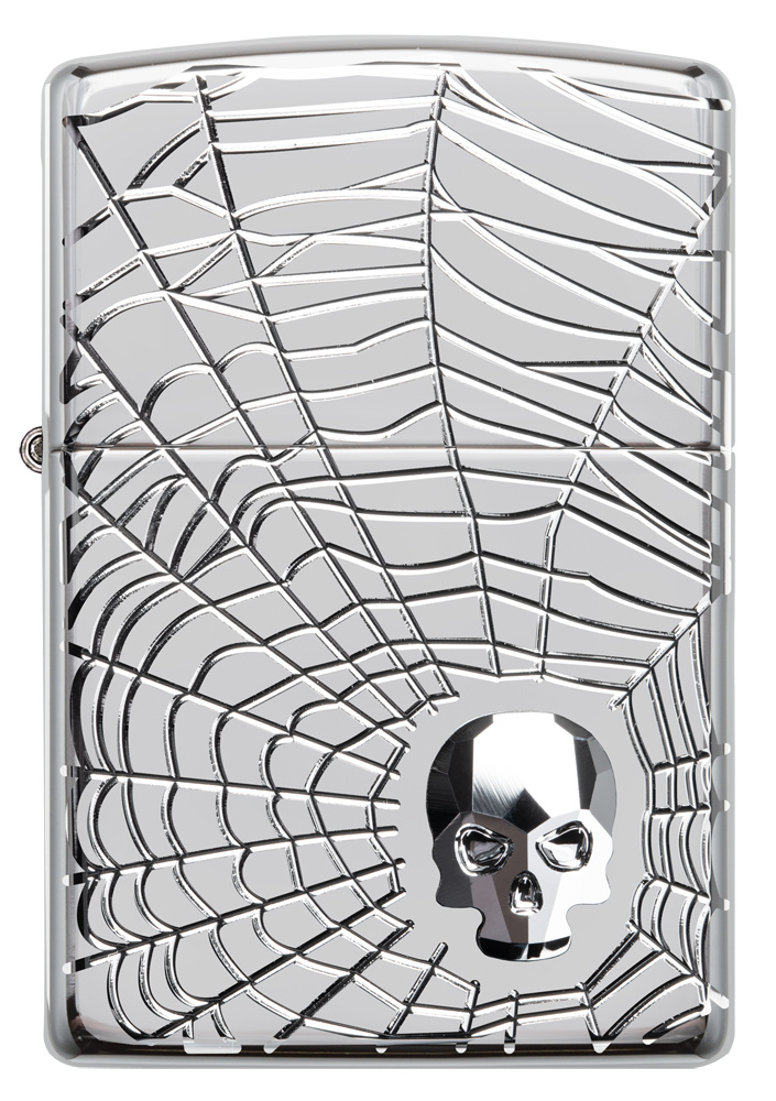 Lighter Zippo Armor Case Spider Web - Haddocks Lightershop