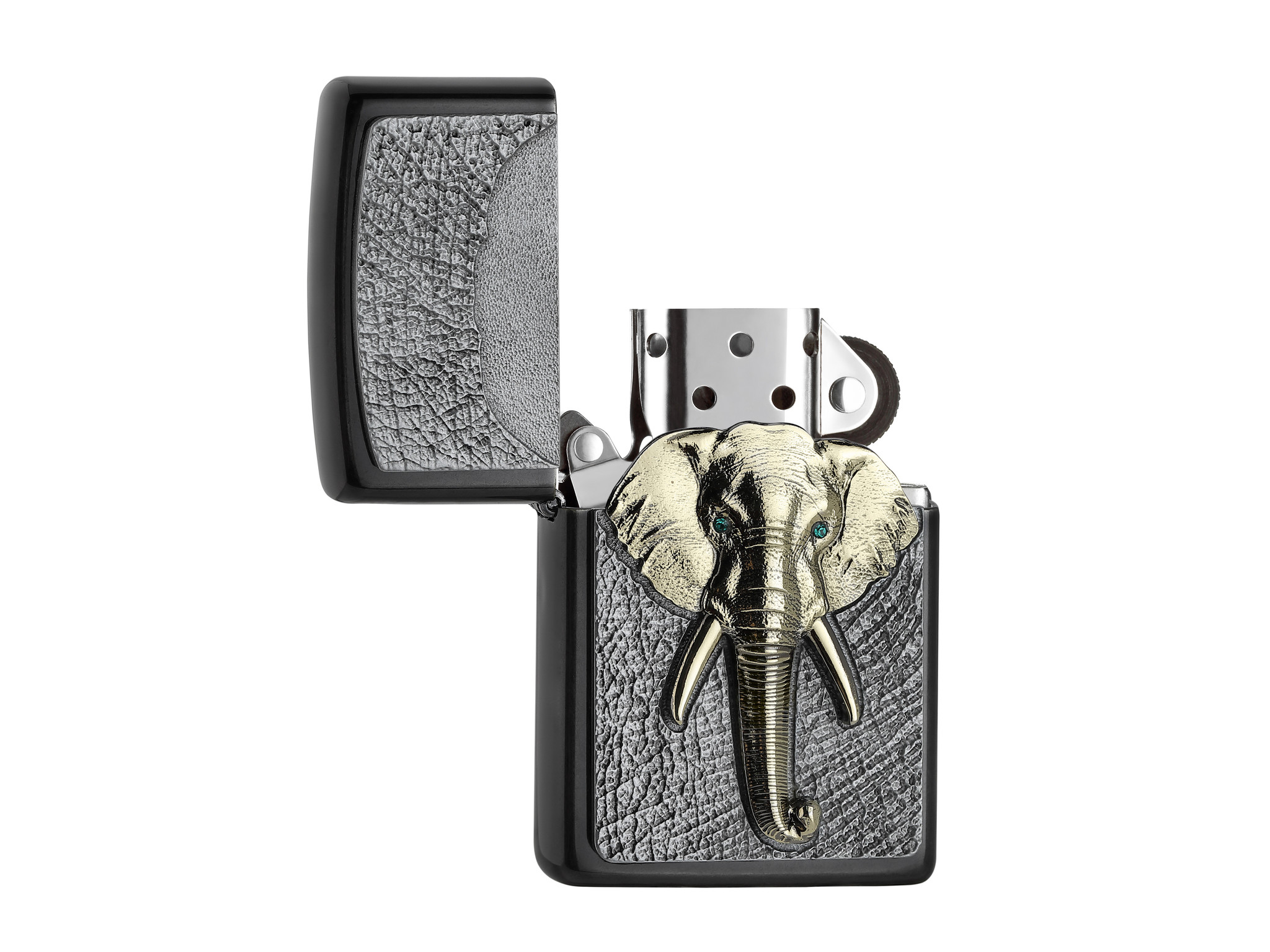 Lighter Zippo Elephant Tri-Color Emblem - Haddocks Lightershop
