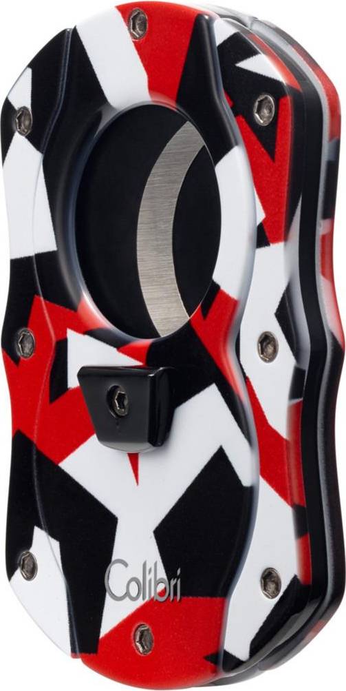 Cigar Cutter Colibri Camo Cut Red - Haddocks Lightershop