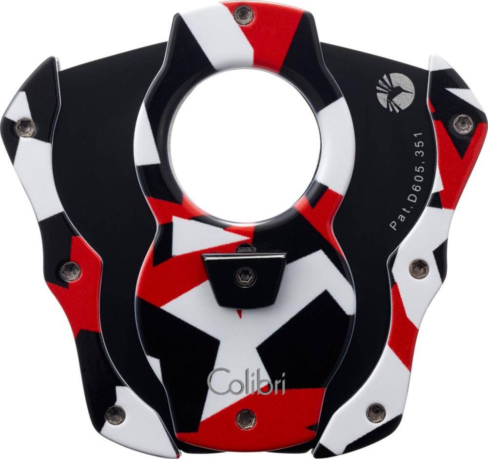 Cigar Cutter Colibri Camo Cut Red - Haddocks Lightershop