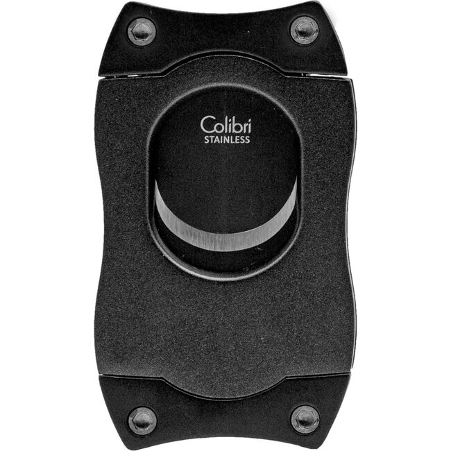 Cigar Cutter Colibri S-Cut Black with Black Blades - Haddocks Lightershop