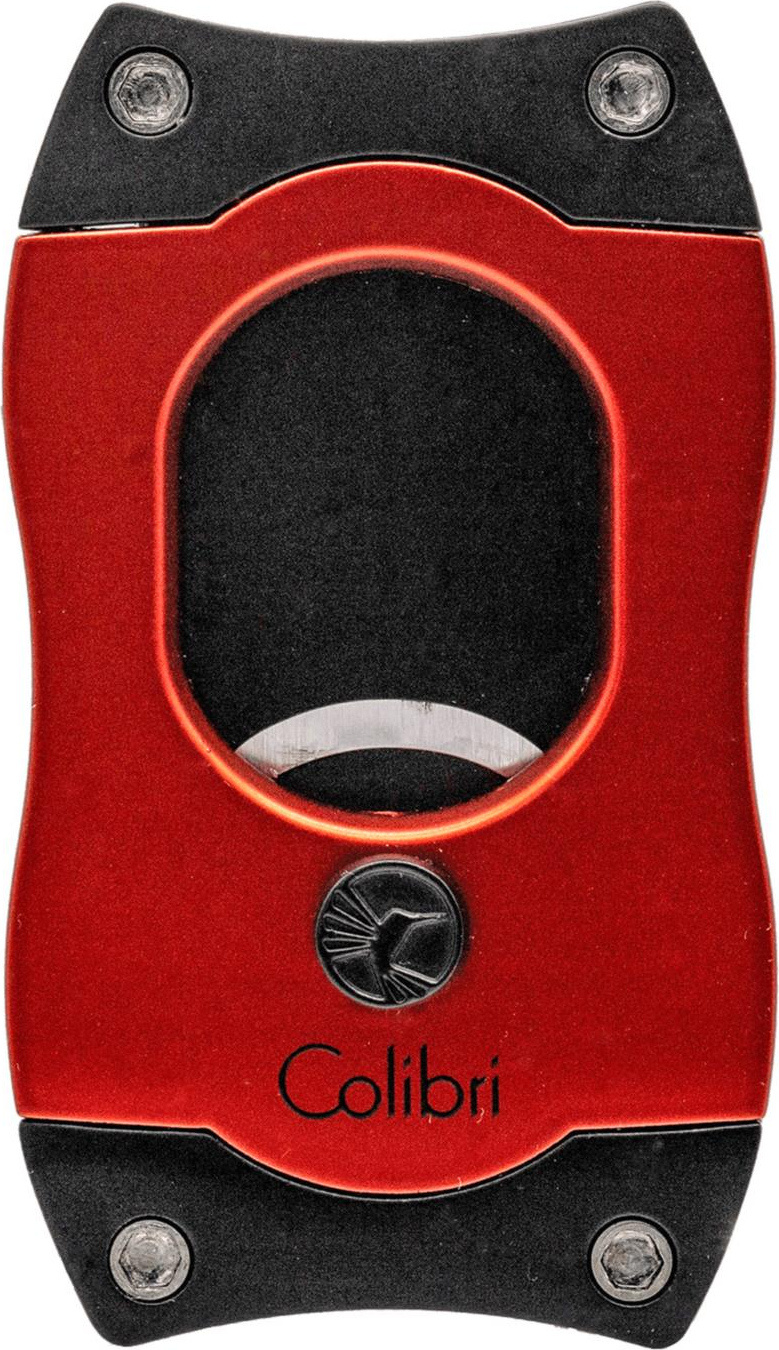 Cigar Cutter Colibri S-Cut Red with Black Blades - Haddocks Lightershop