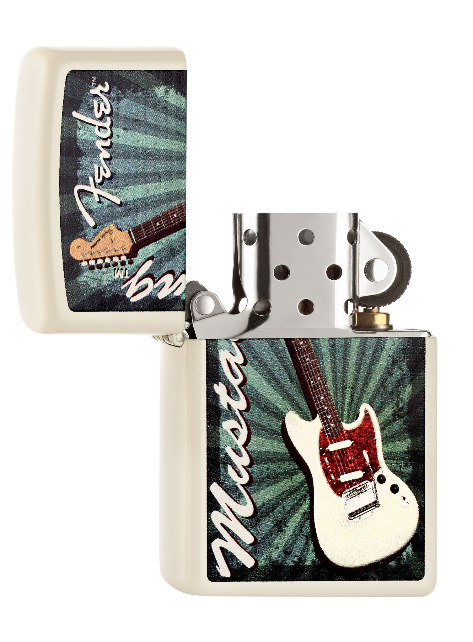 Lighter Zippo Fender Guitar Vintage Mustang - Haddocks Lightershop