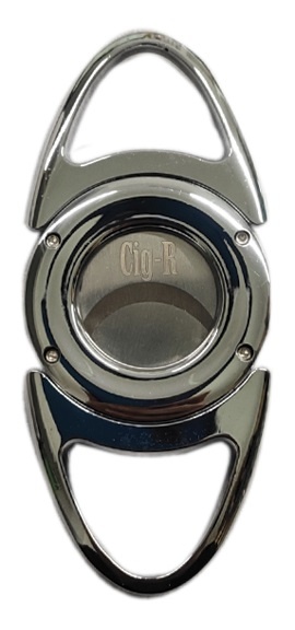 Cigar Cutter Cig-R Bull's Eye Chrome - Haddocks Lightershop