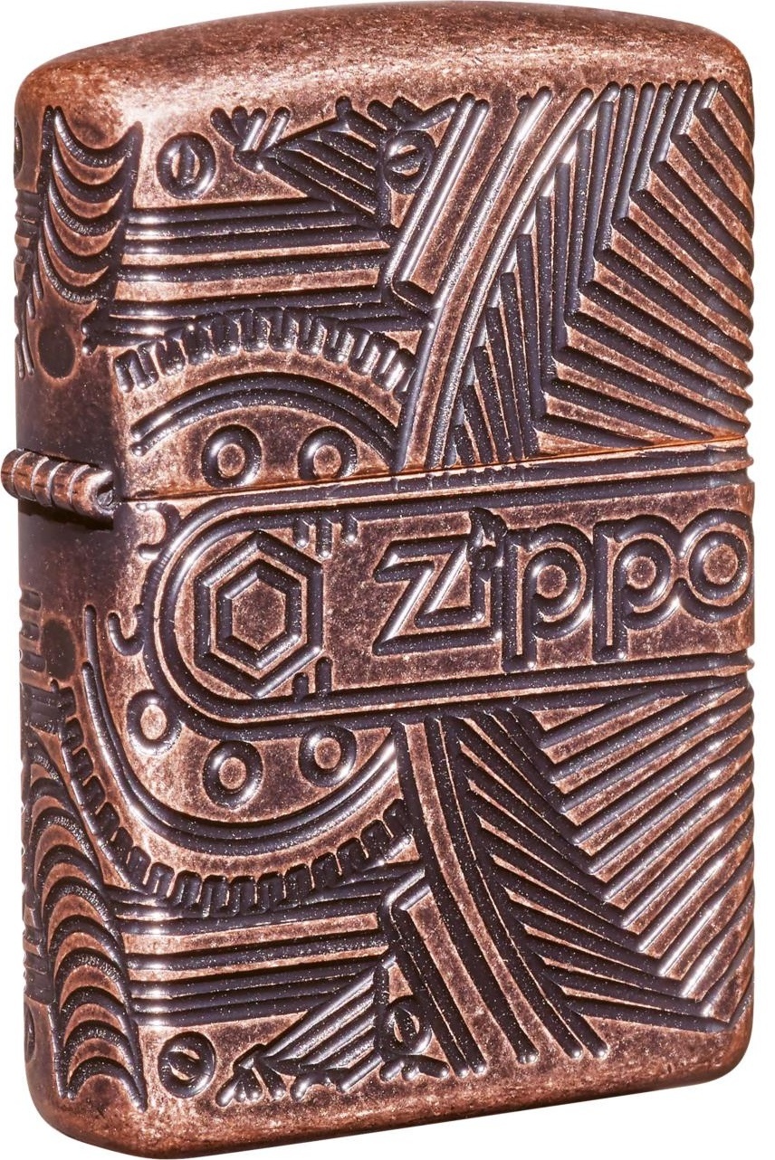 Lighter Zippo Armor Case Gear Multi Cut - Haddocks Lightershop