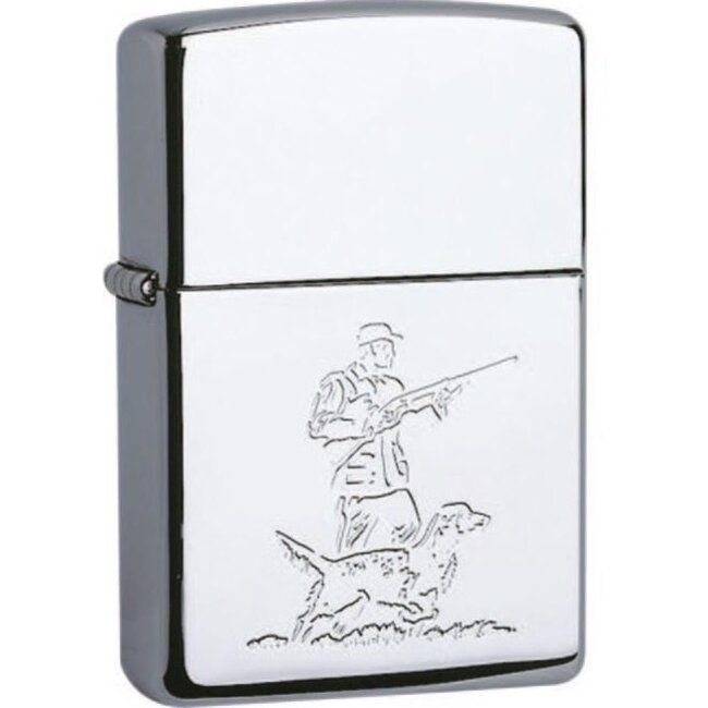 Lighter Zippo Hunter with Dog - Haddocks Lightershop