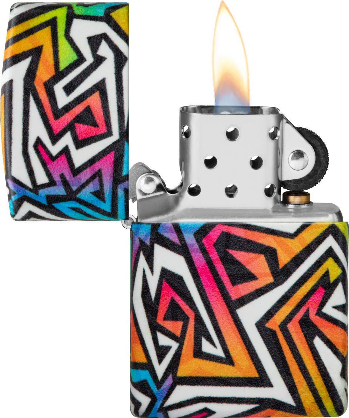 Lighter Zippo Colorful Graffiti - Haddocks Lightershop