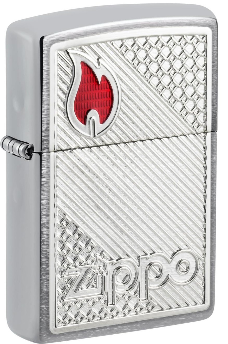 Lighter Zippo Logo & Flame Emblem - Haddocks Lightershop