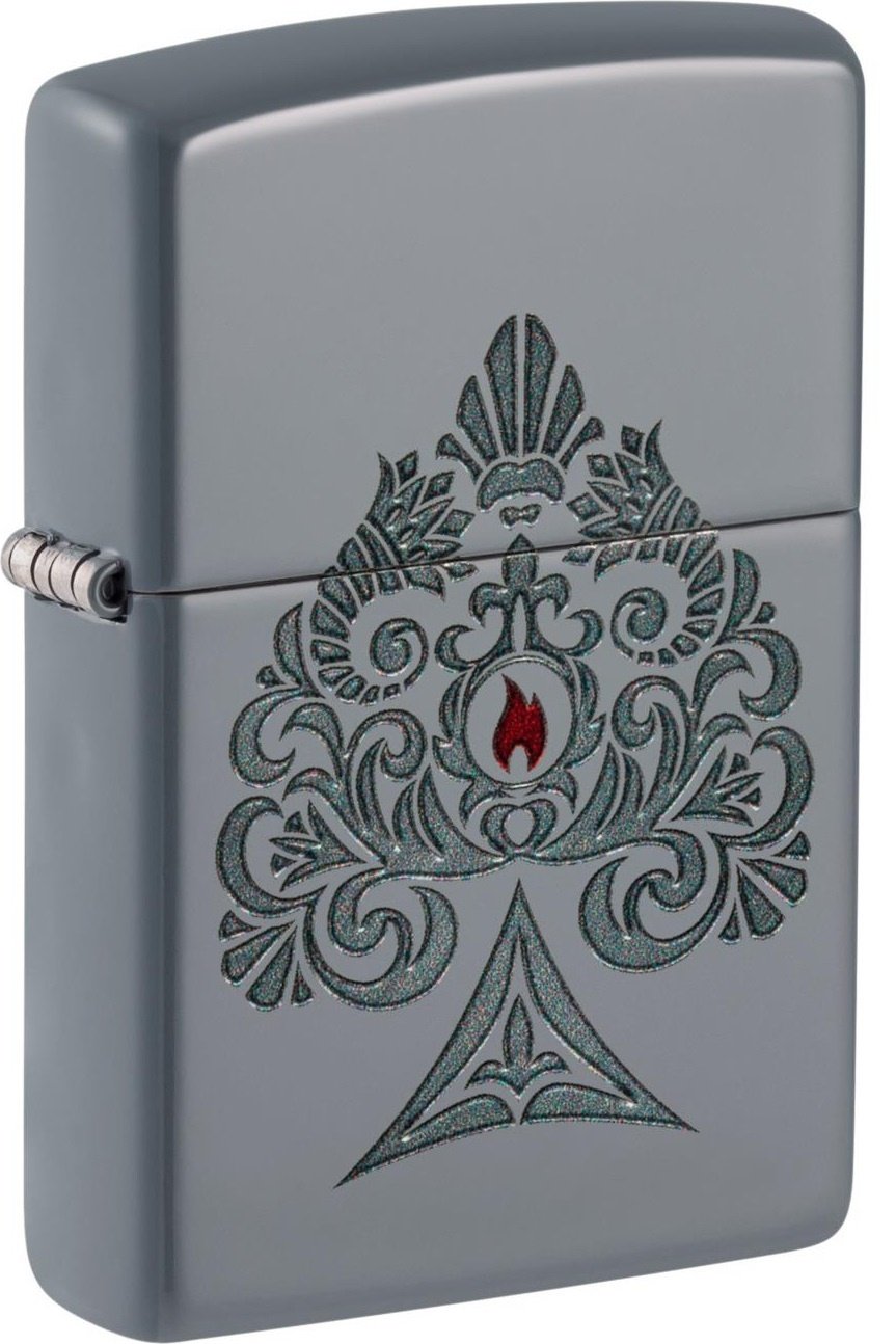 Lighter Zippo Ace with Flame - Haddocks Lightershop