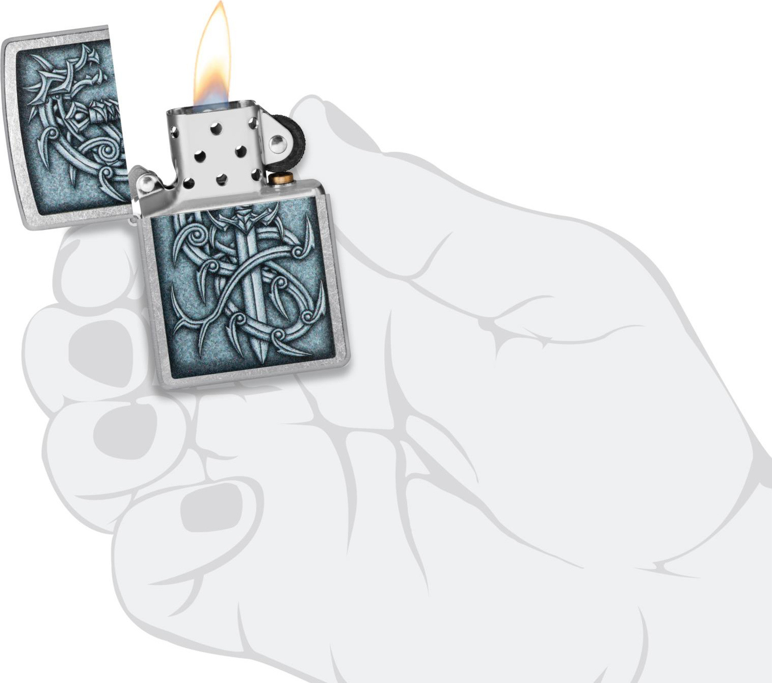 Lighter Zippo Medieval Mythological - Haddocks Lightershop