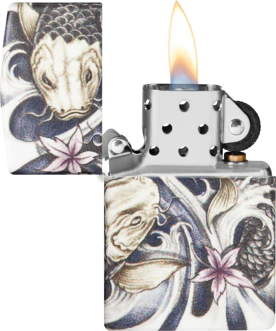Aansteker Zippo Tattoo Koi - Haddocks Lightershop