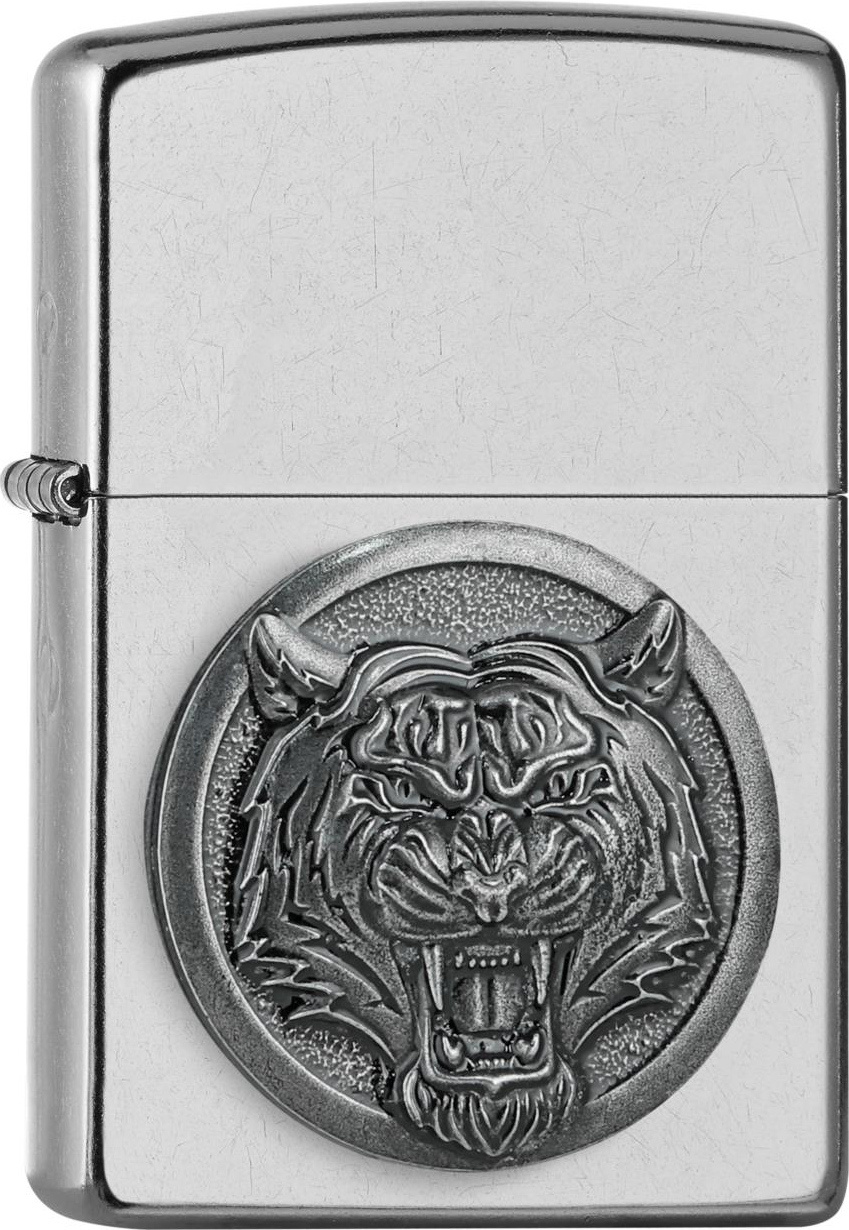 Lighter Zippo Tiger Emblem - Haddocks Lightershop