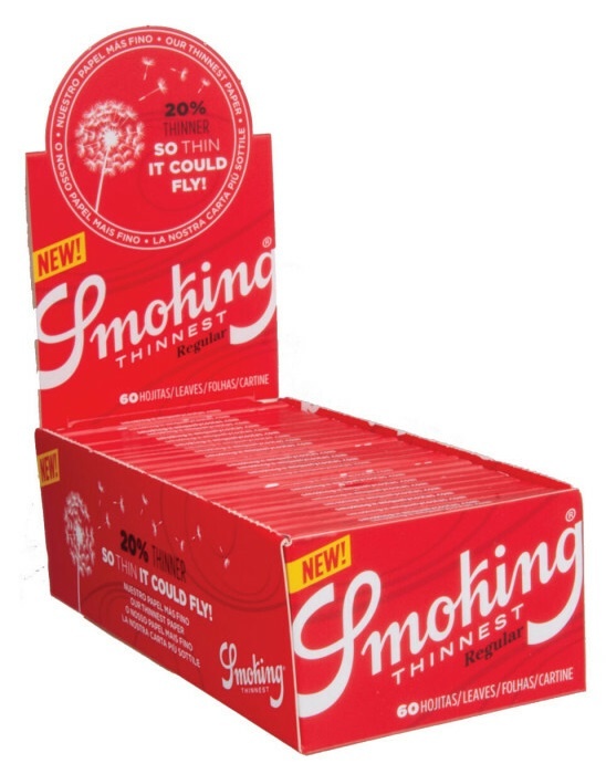 Smoking Thinnest Short Rolling Paper Box - Haddocks Lightershop