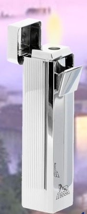 Lighter Lubinski Bergamo Chrome Stripes - Haddocks Lightershop