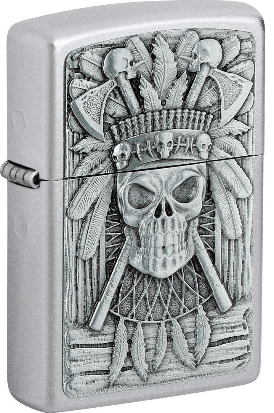 Lighter Zippo Indian Skull Emblem - Haddocks Lightershop