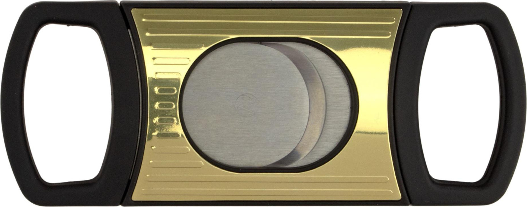 Cigar Cutter Double Cut Black Gold - Haddocks Lightershop