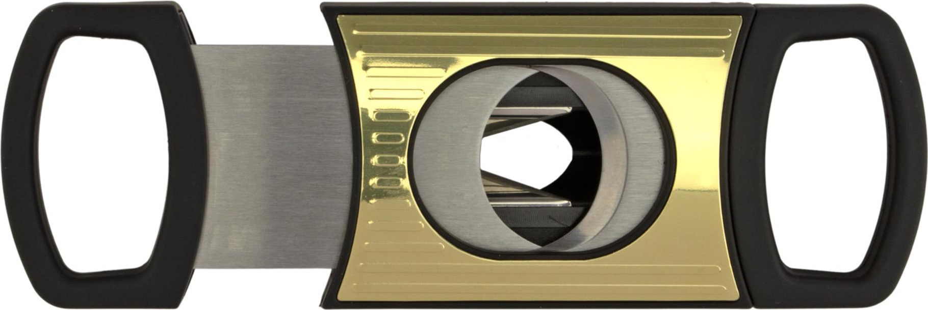 Cigar Cutter Double Cut Black Gold - Haddocks Lightershop
