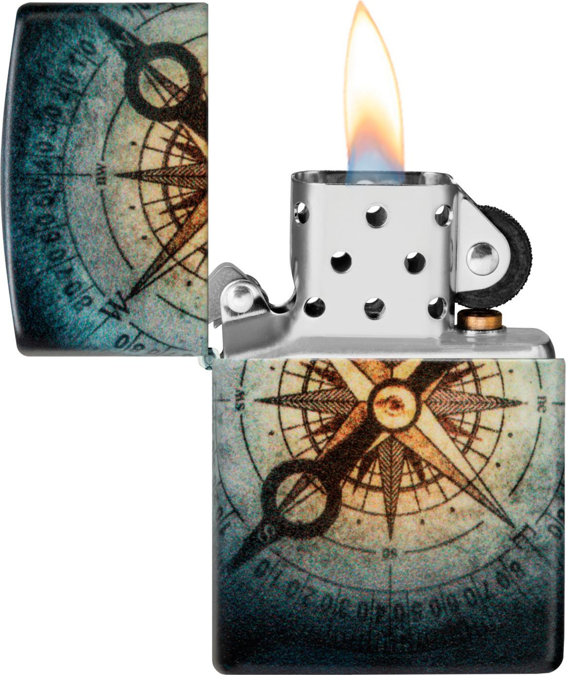 Lighter Zippo Compass Ghost Glow in the Dark - Haddocks Lightershop