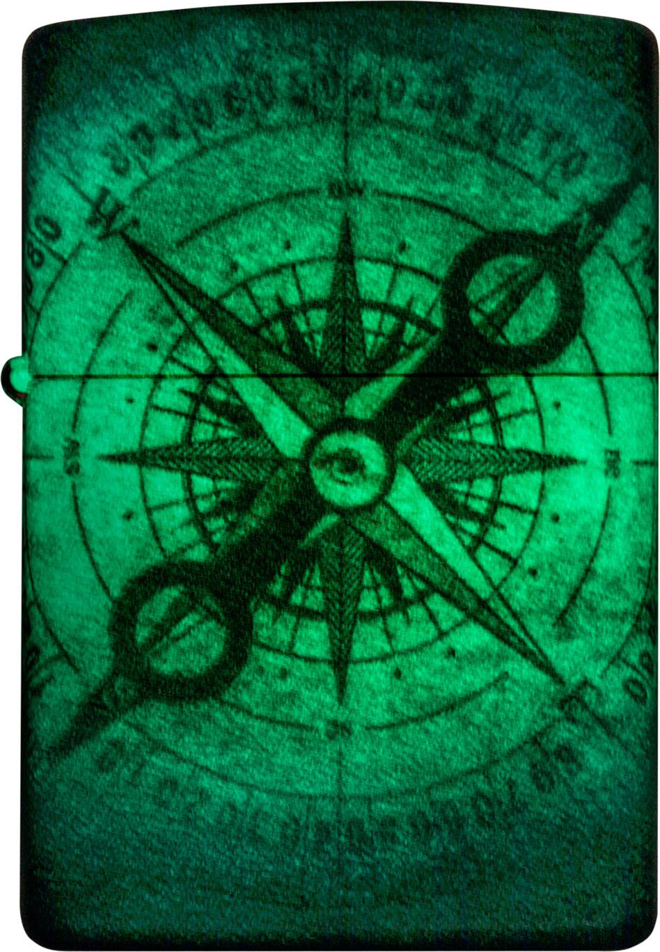 Lighter Zippo Compass Ghost Glow in the Dark - Haddocks Lightershop