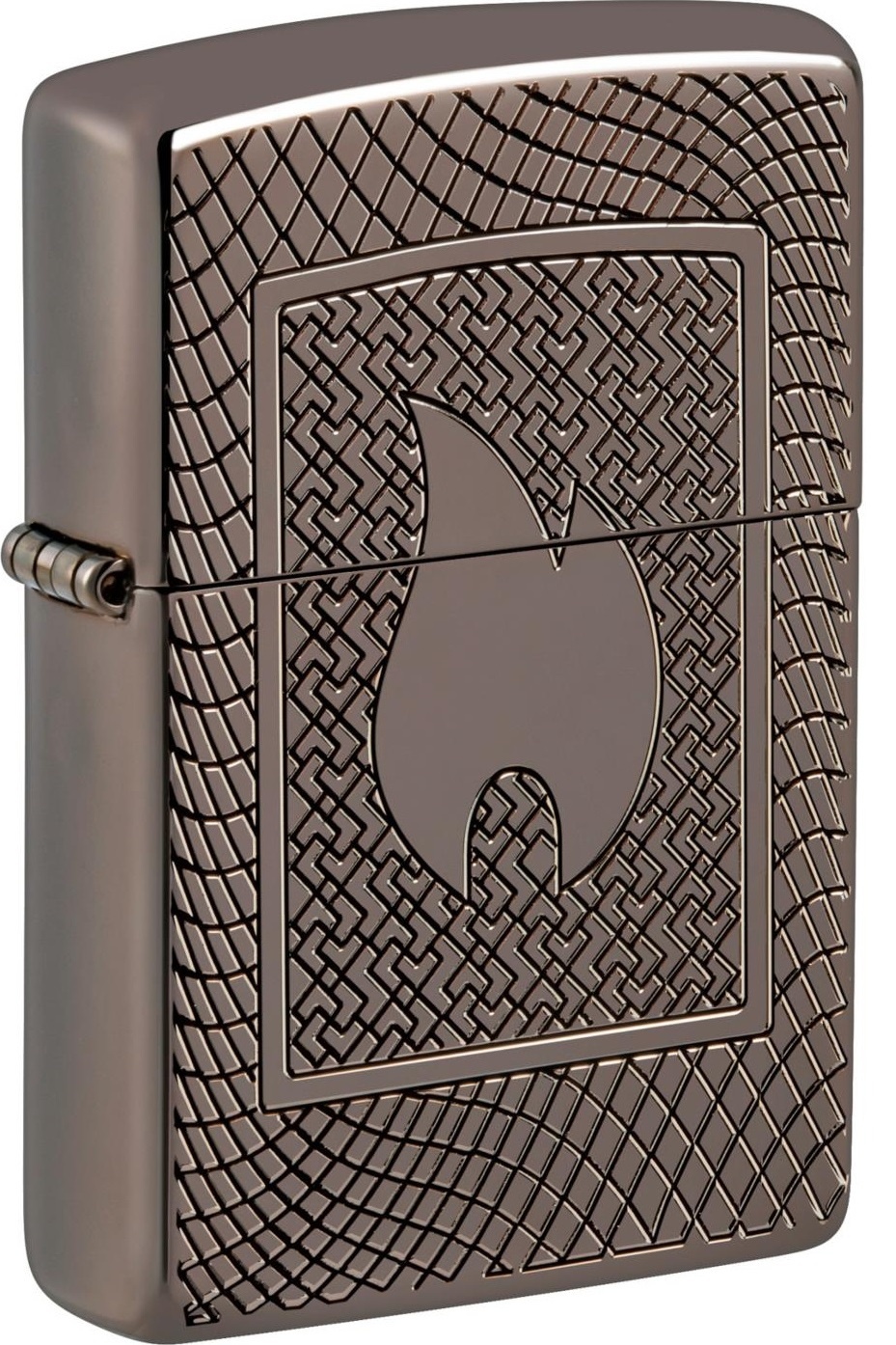 Lighter Zippo Armor Case Pattern Flame - Haddocks Lightershop