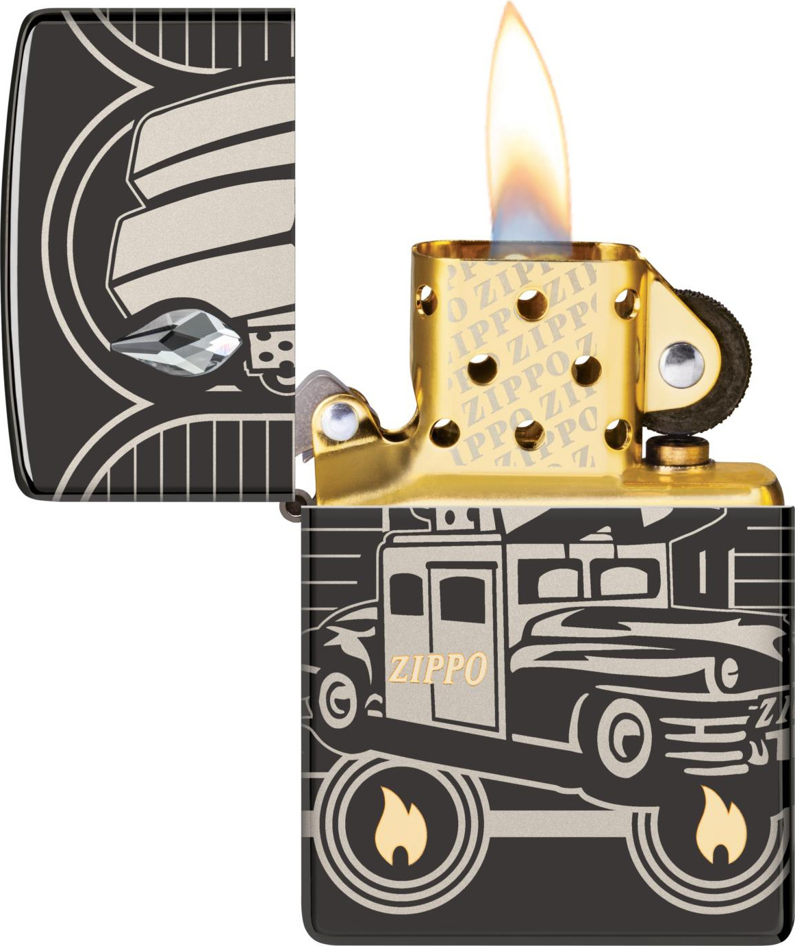Lighter Zippo Armor Case 75th Anniversary Zippo Car - Haddocks Lightershop