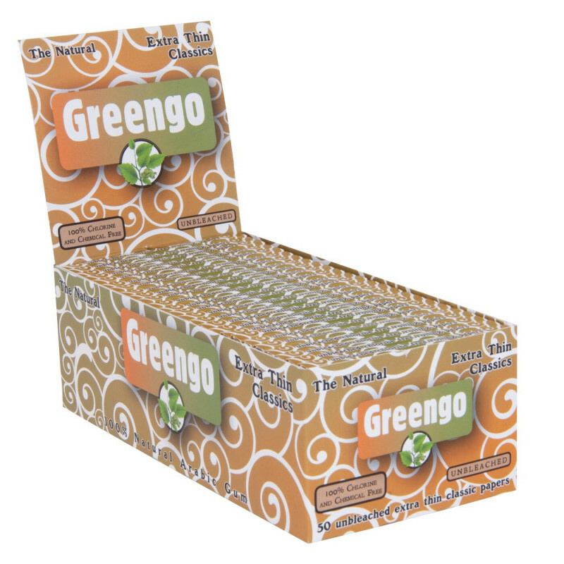 Greengo Extra Thin Classics Vloei Display - Haddocks Lightershop